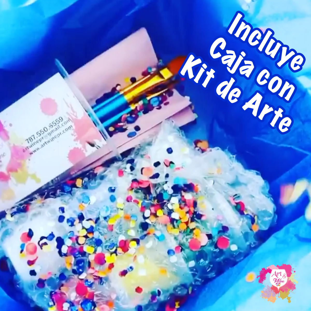 Kit de arte: Playa – Art & Wine 🎨 🇵🇷